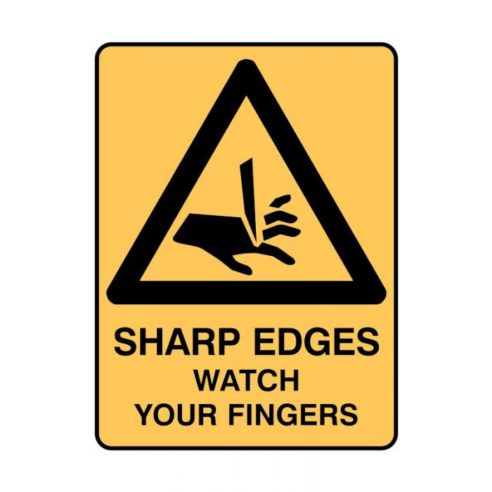 Sharp Edges Watch Your Fingers - Caution Signs - Express Safety