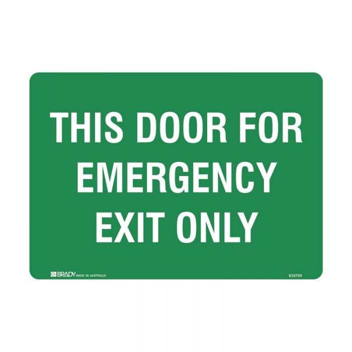 This Door For Emergency Exit Only - Exit Signs - Express Safety
