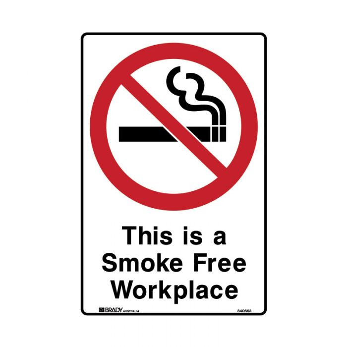 This Is A Smoke Free Workplace - Prohibition Signs - Express Safety