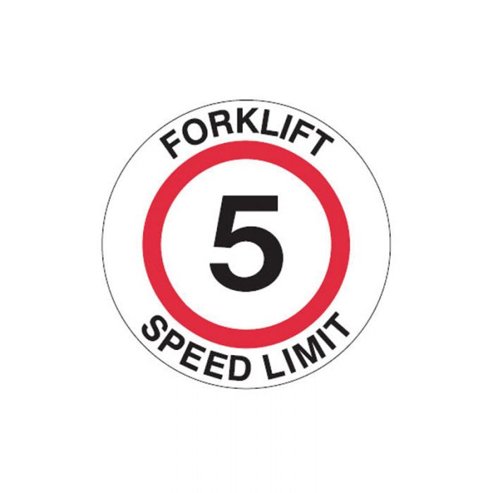 Forklift Speed Limit 5Km Hr - Floor Signs - Part No. 843476 - Express ...