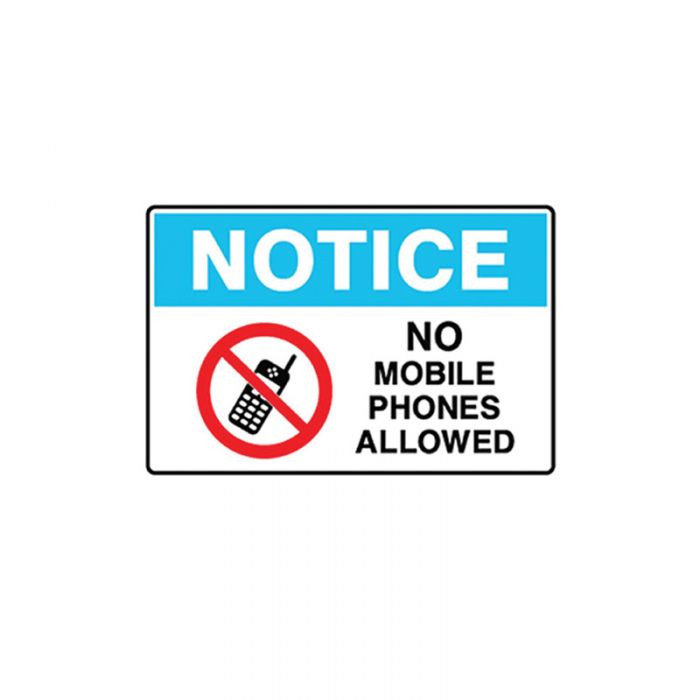 No Mobile Phones Allowed - Notice Signs - Express Safety