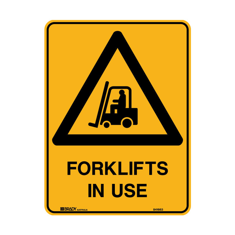 Forklifts In Use - Caution Signs - Express Safety