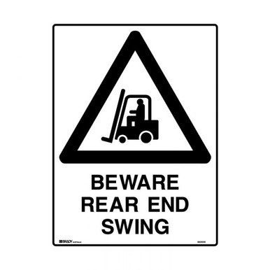 Beware Rear End Swing - Caution Signs - Express Safety