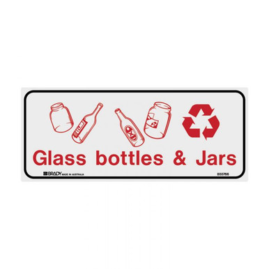 Glass Bottles and Jars Landscape - Warehouse Signs - Express Safety