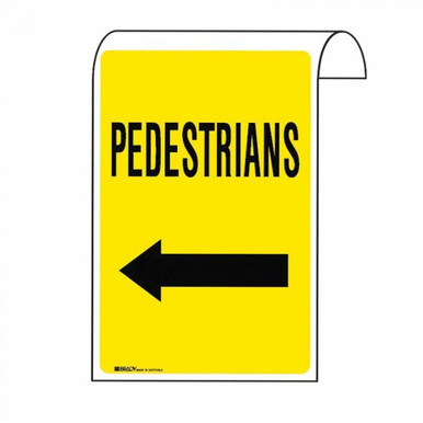 Pedestrians Arrow Left- Building Signs - Express Safety
