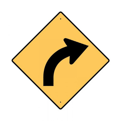 Right Road Curves - Road Signs - Part No. 846115 - Express Safety