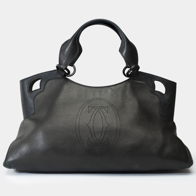 Sac CARTIER Marcello en Cuir Noir - 102278 - houlux