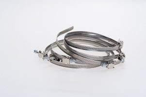 Stainless Steel Duct Clip - 110mm Diameter - Flexible Ducting