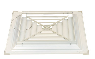 4 Way Air Diffuser 450mm Off White