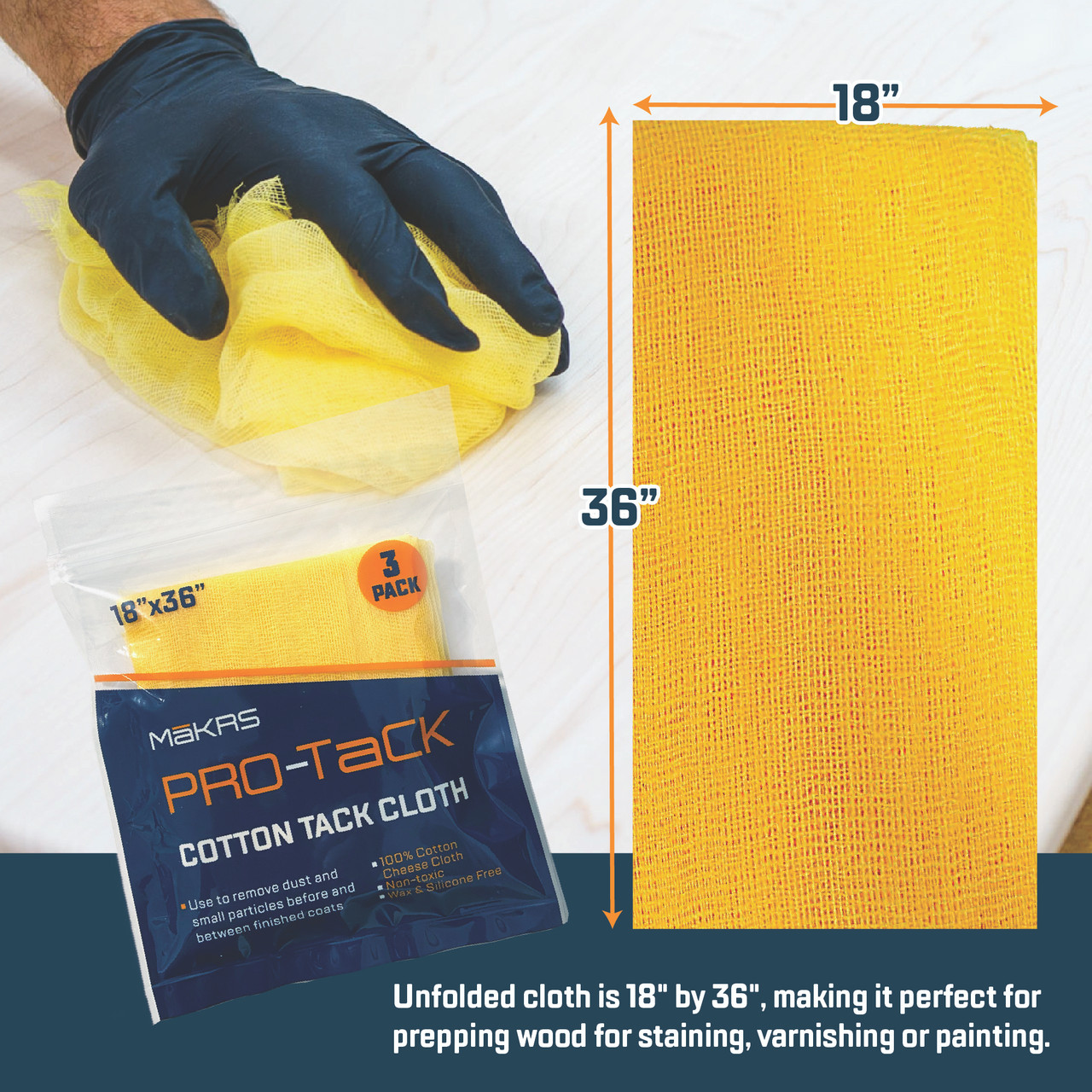 MaKRS Pro-Tack Cotton Tack Cloth