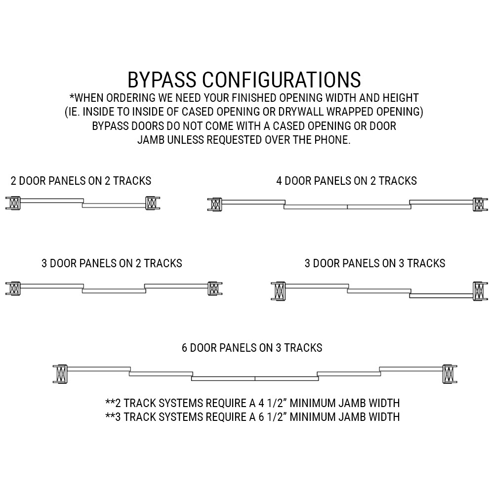 4 Lite Glass Bypass Interior Door Designer Doors