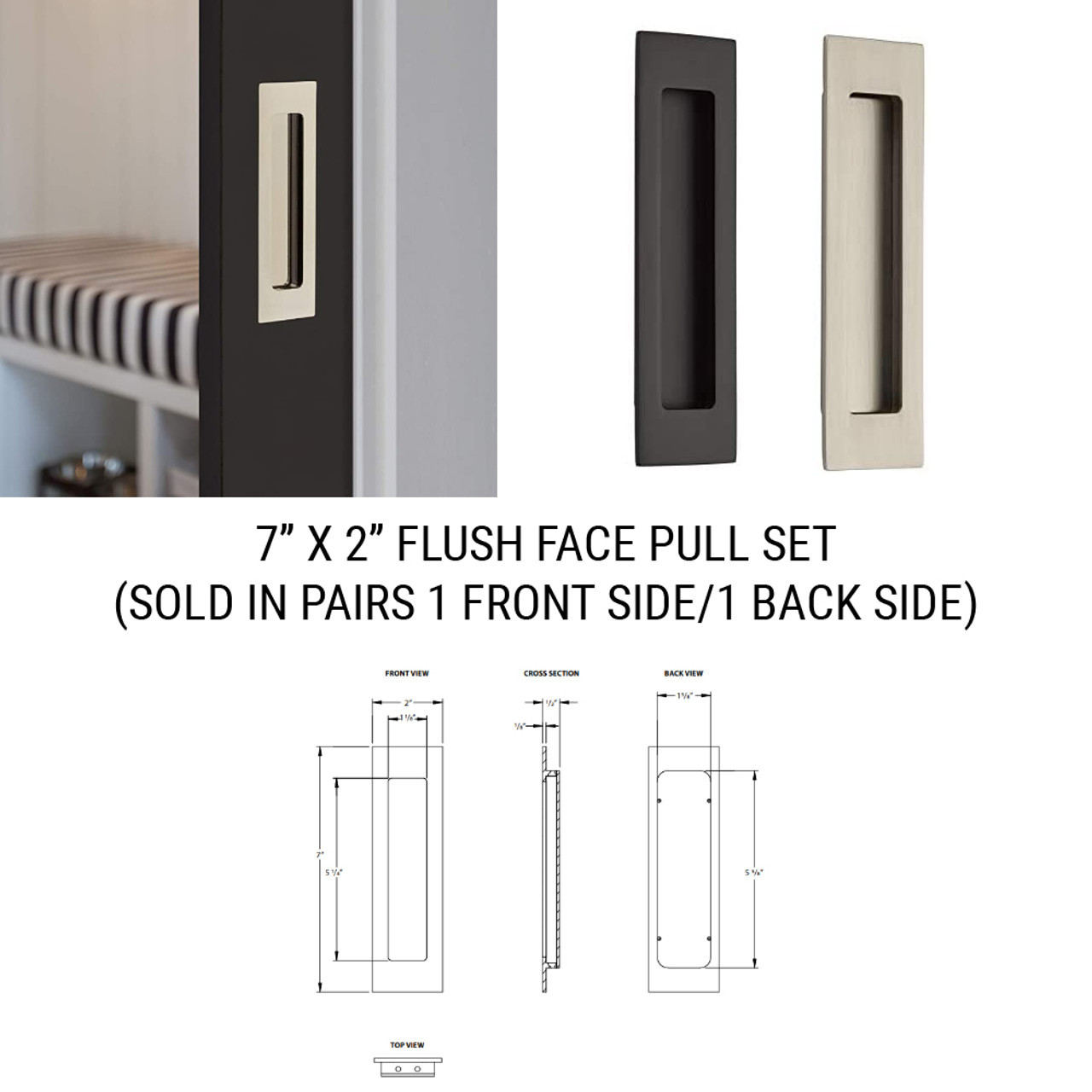Wood Four Panel Shaker Barn Door | DALMATIAN DOORS