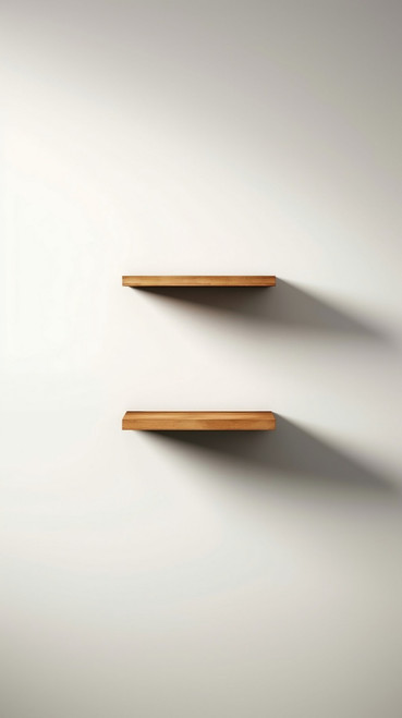 Alder Butcher Block Floating Shelf