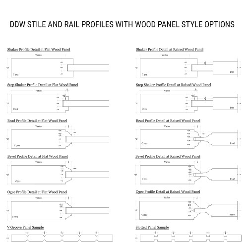 Wood Four Panel Shaker Barn Door | DALMATIAN DOORS