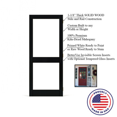 Designer 2 Panel Screen Storm Door (Wooden Screen & Storm Doors) by ...