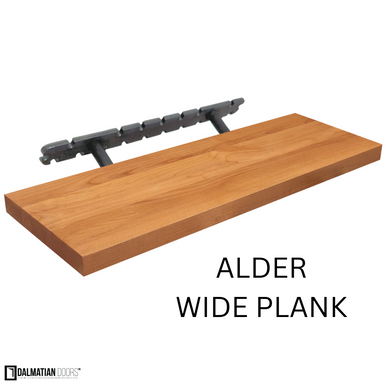 Alder Wide Plank Floating Shelf