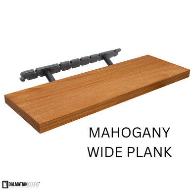 Mahogany Wide Plank Floating Shelf