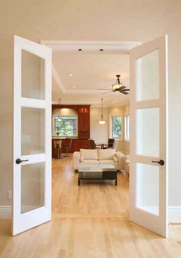 3 Lite Glass Panel French Door DALMATIAN DOORS