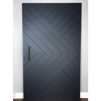 Chevron Arrow Interior Paint Grade Door (Wood Designer Series Interior ...