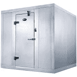 10 X 10 WALK IN FREEZER WITH FLOOR AND SELF CONTAINED REFRIGERATION ...