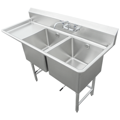 SCS-26-2020-20L | Sink, (2) Two Compartment