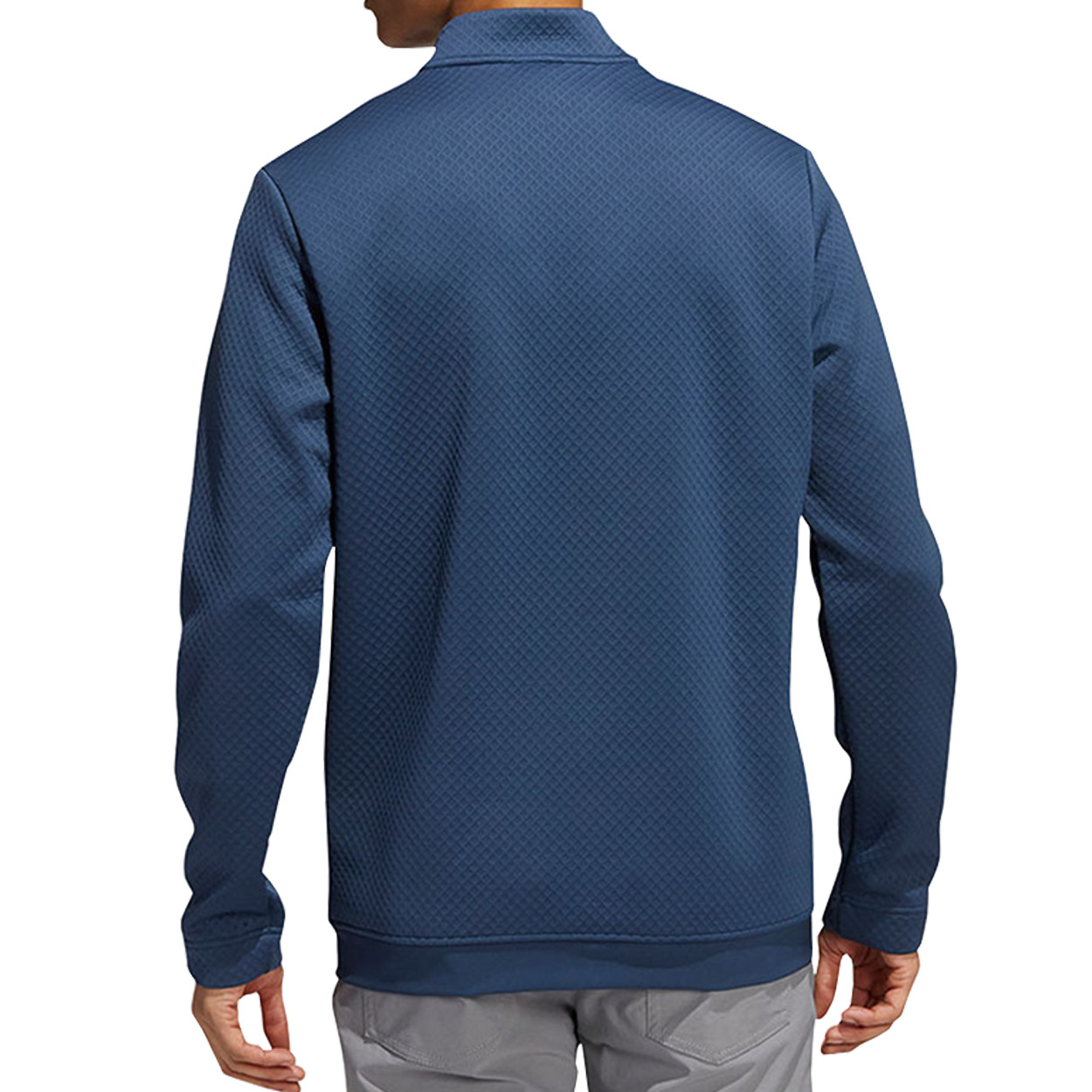 Adidas Golf Men's 3-Stripe DWR Textured Quarter-Zip Pullover ...