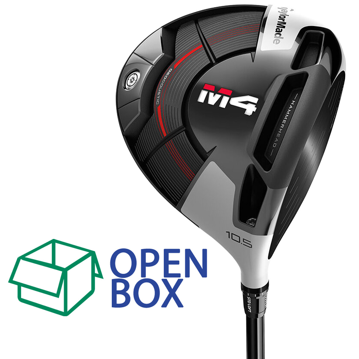 TaylorMade Golf M4 460cc Adjustable Driver, Open Box - GolfEtail.com