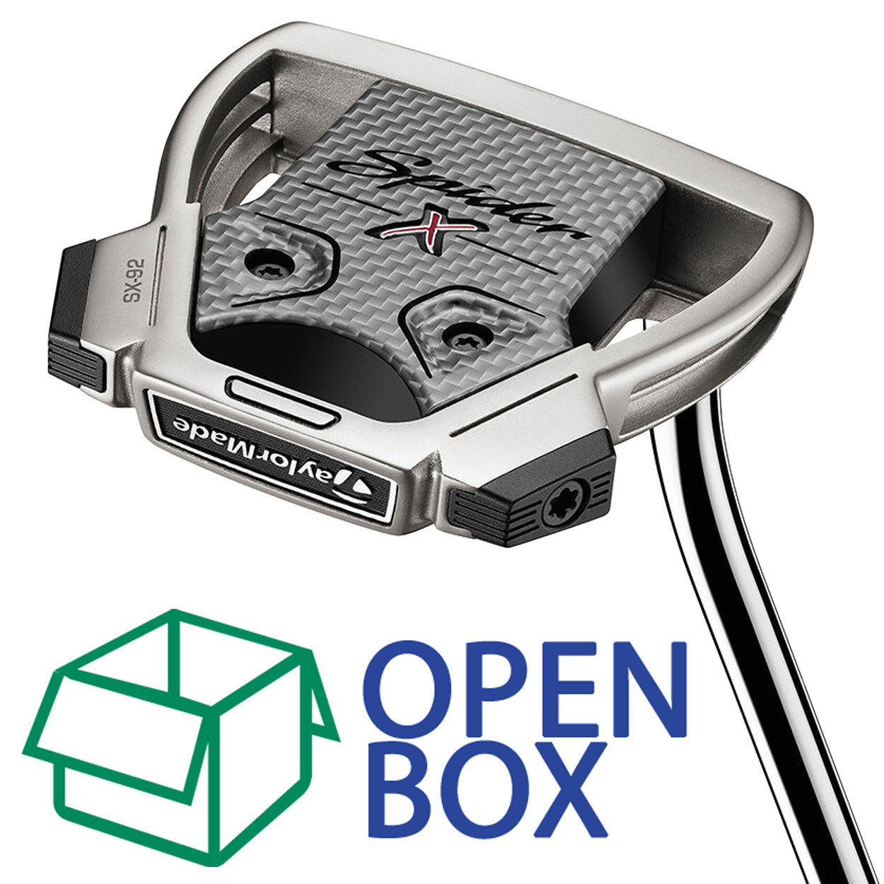 TaylorMade Spider X Hydro Blast Single Bend Putter, Open Box ...