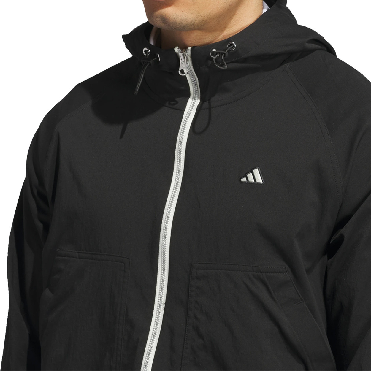 Adidas Golf Men's Go-To Utility DWR Full-Zip Hooded Jacket - GolfEtail.com