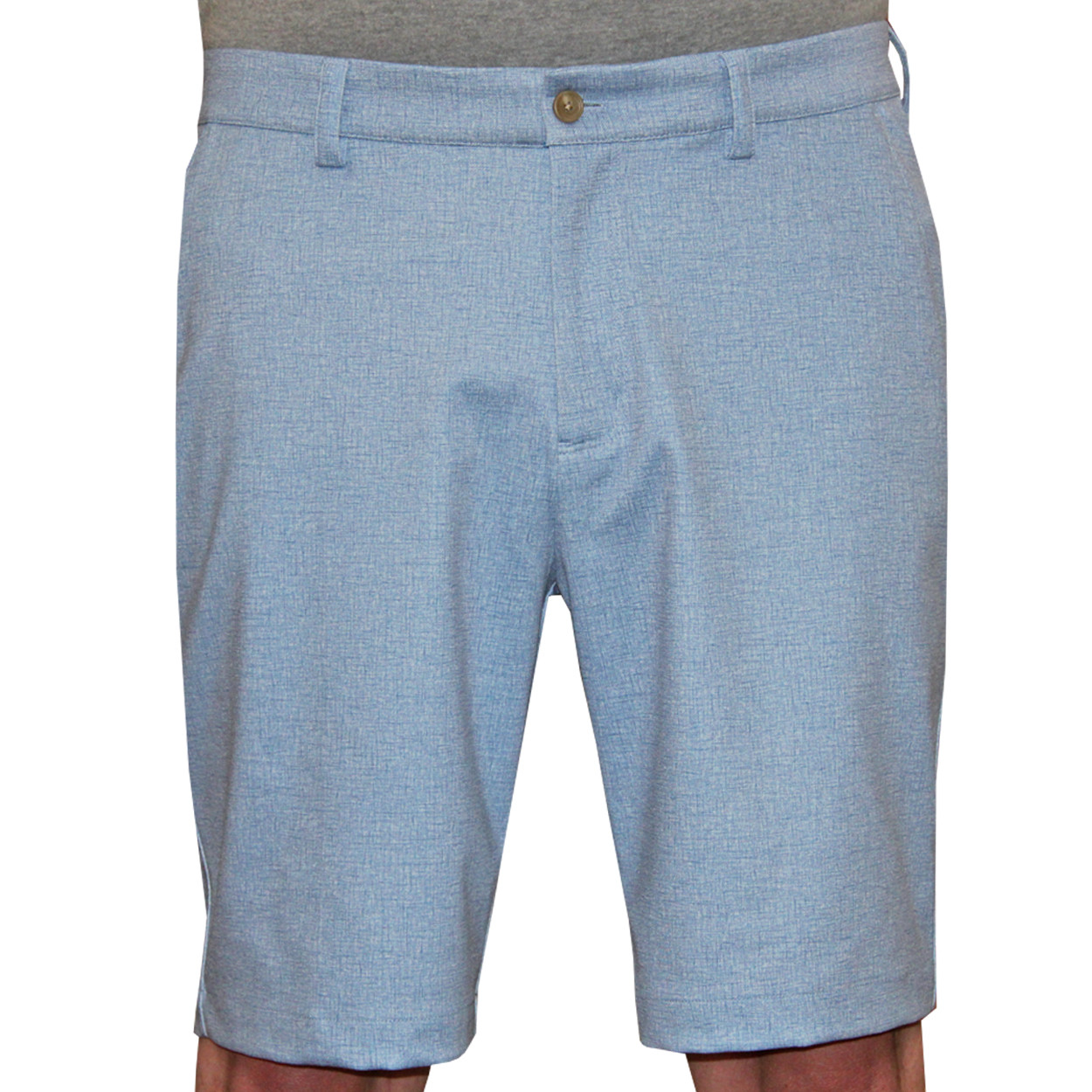 Greg Norman Men's Solid Bay Knit Stretch Golf Shorts - GolfEtail.com