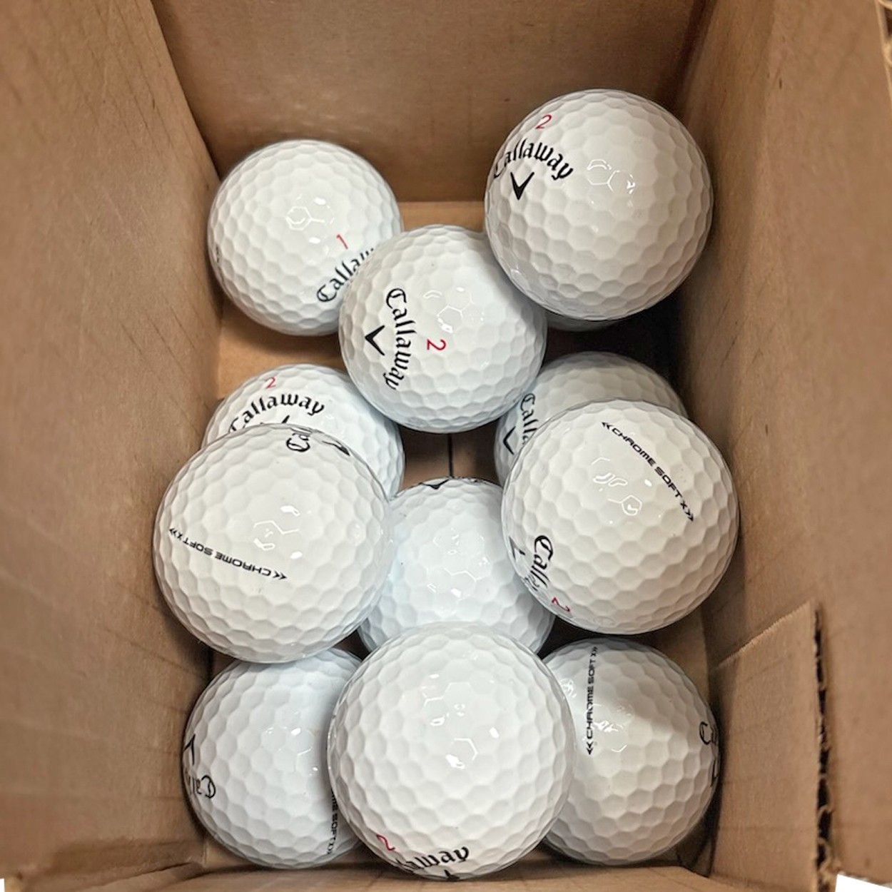 Callaway Chrome Soft X Golf Balls (12 Balls - New - Bulk Package ...