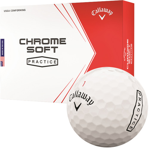 Callaway Chrome Soft Practice Golf Balls 1 Dozen (12) - GolfEtail.com