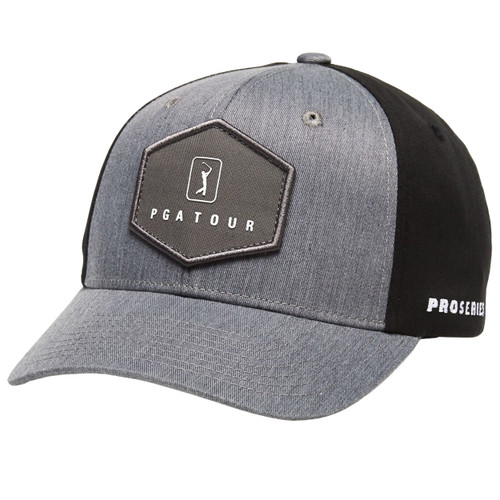PGA Tour Golf Crosshatch Adjustable Hat - GolfEtail.com