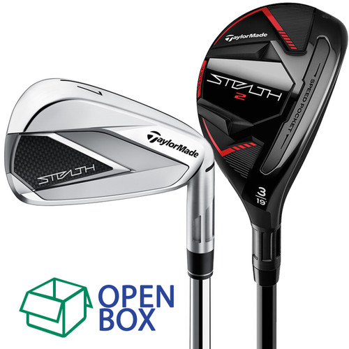 TaylorMade Stealth2 Combo Hybrid Iron Set (3h-4h, 5-PW), Open Box - GolfEtail.com
