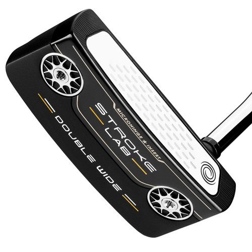 Odyssey Golf Stroke Lab Black Armlock Double Wide Putter - GolfEtail.com