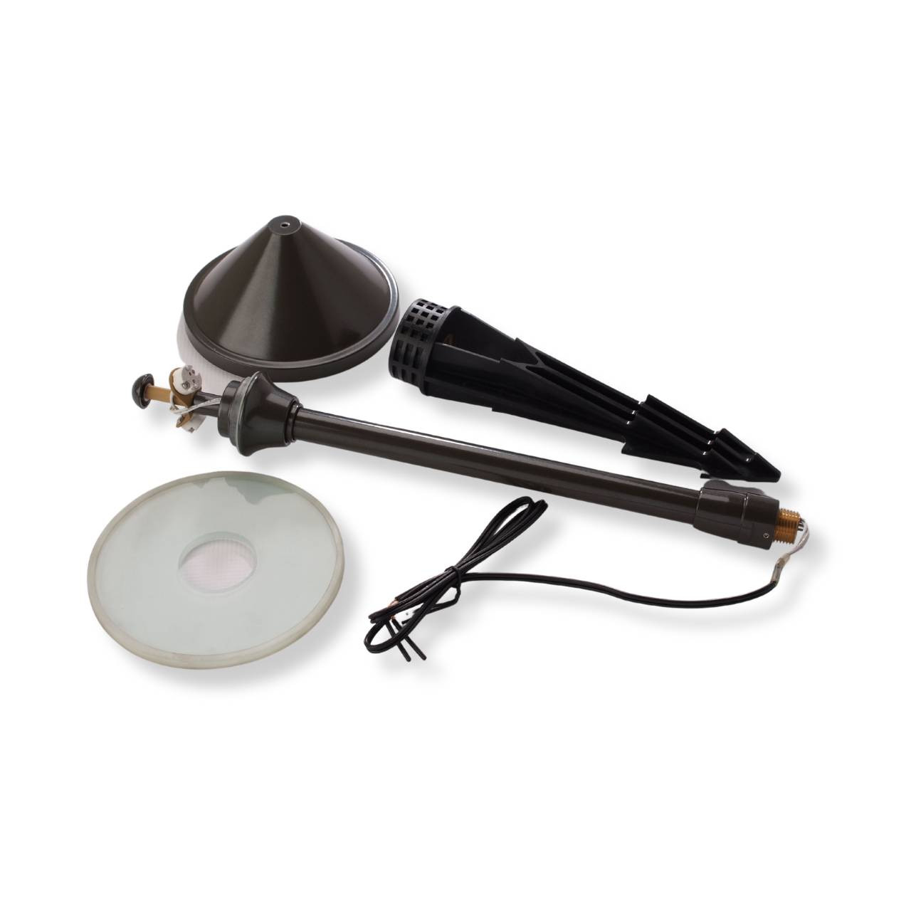 Elite Bronze Path Light with 6" Diameter Hood - YardBright® Landscape ...