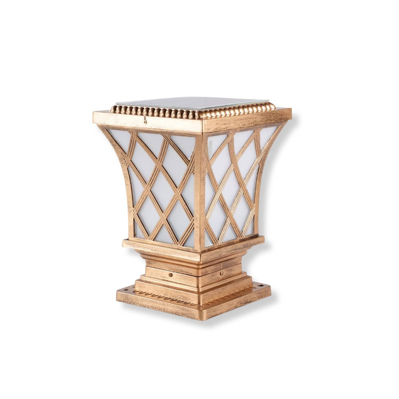 Premium Classic Solar Pillar Light In Bronze - YardBright® Landscape ...