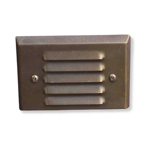 Solid Brass Louvered Step Light - YardBright® Landscape Lighting