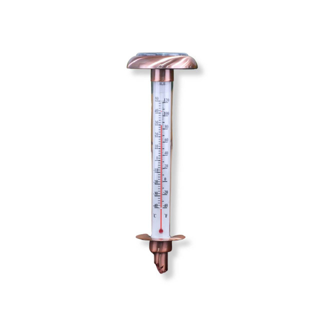 Solar Thermometer Light - YardBright® Landscape Lighting