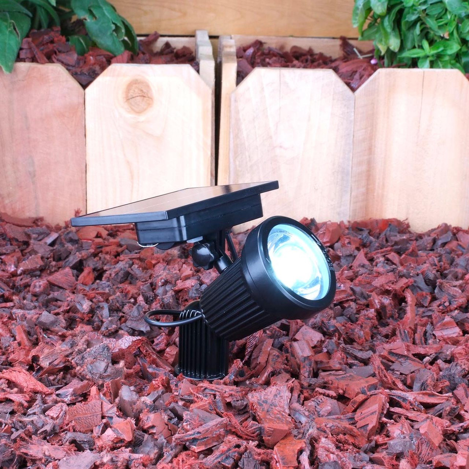 Solar Spot Light, Cool White - YardBright® Landscape Lighting