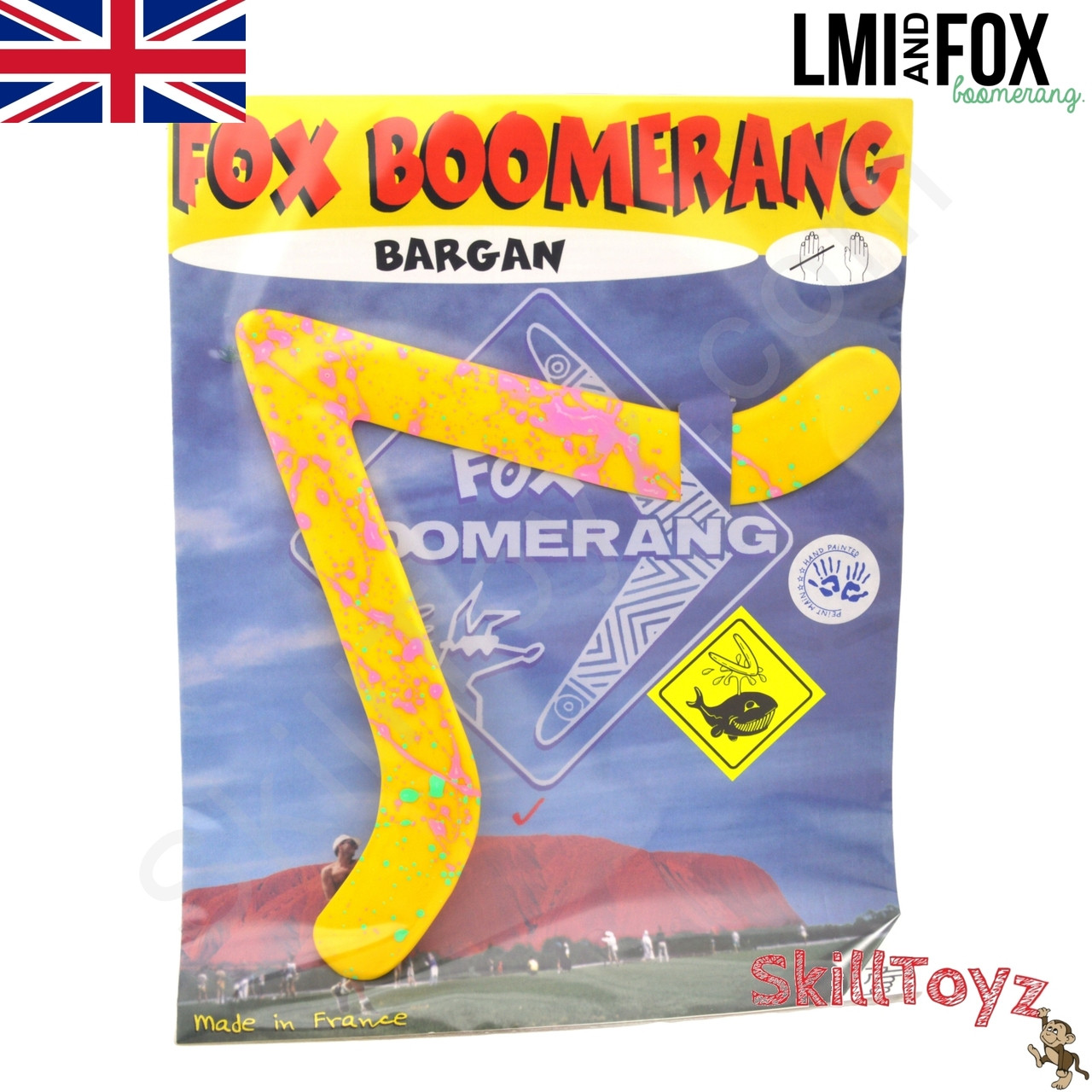 LMI and Fox Boomerangs Bargan Float Yellow RIGHT HANDED - SkillToyz