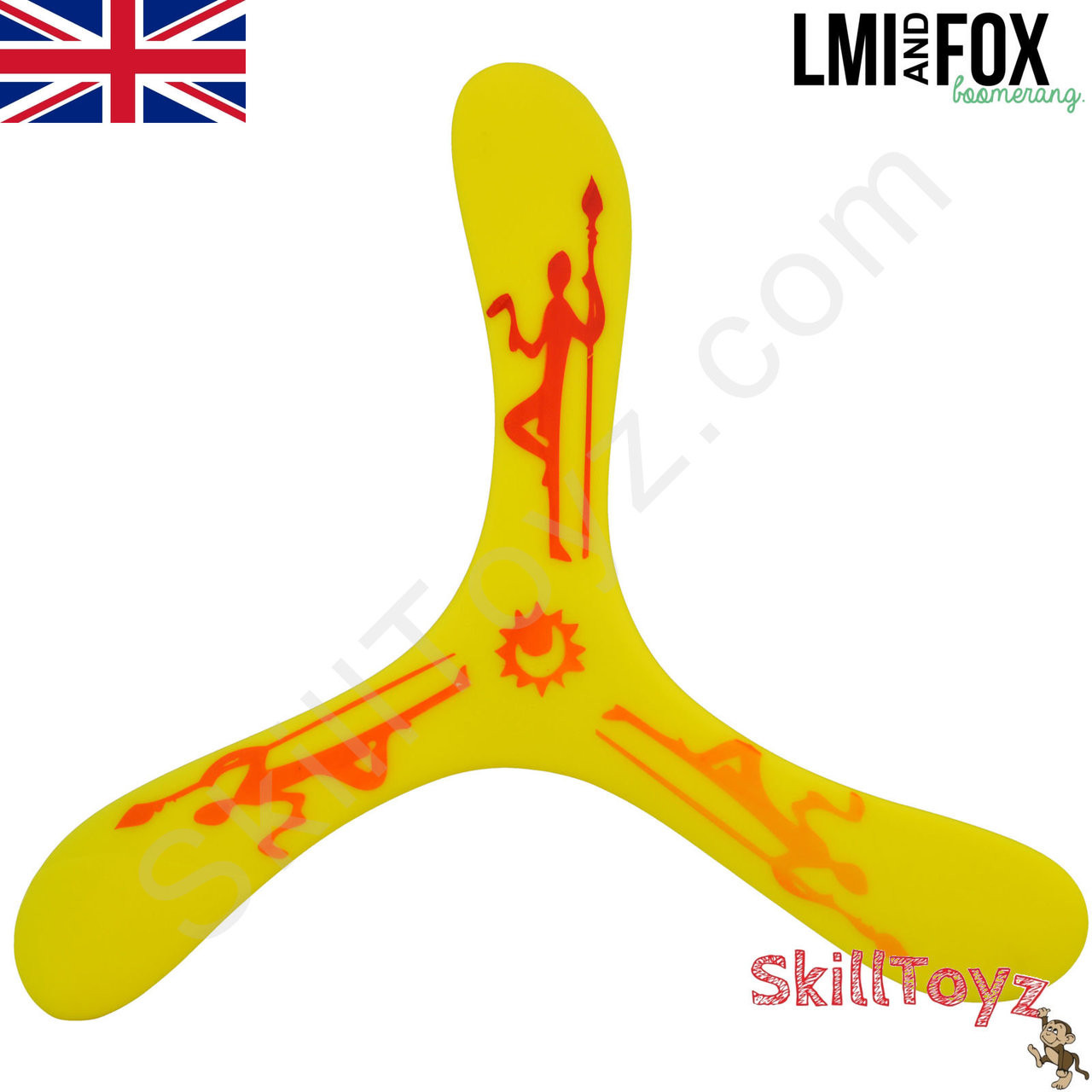 LMI and Fox Boomerangs Trionyx Float Yellow RIGHT HANDED - SkillToyz