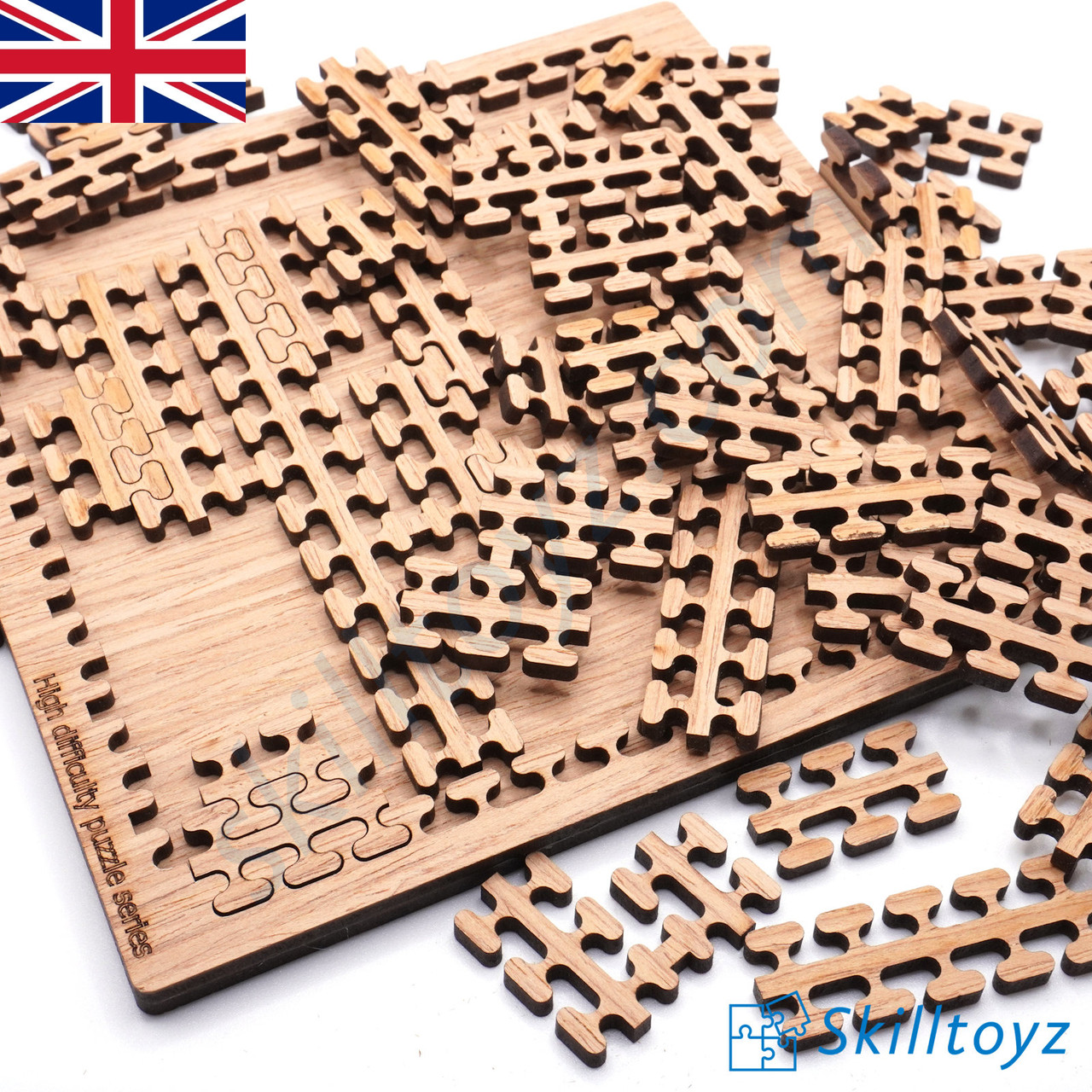 IQ Wooden Jigsaw Puzzle #10 Square Keys - SkillToyz
