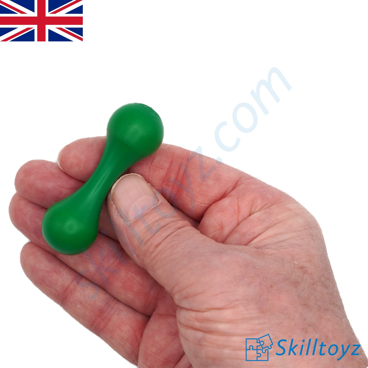 Knuckle Chuck Finger Roller Toy POM Green - SkillToyz