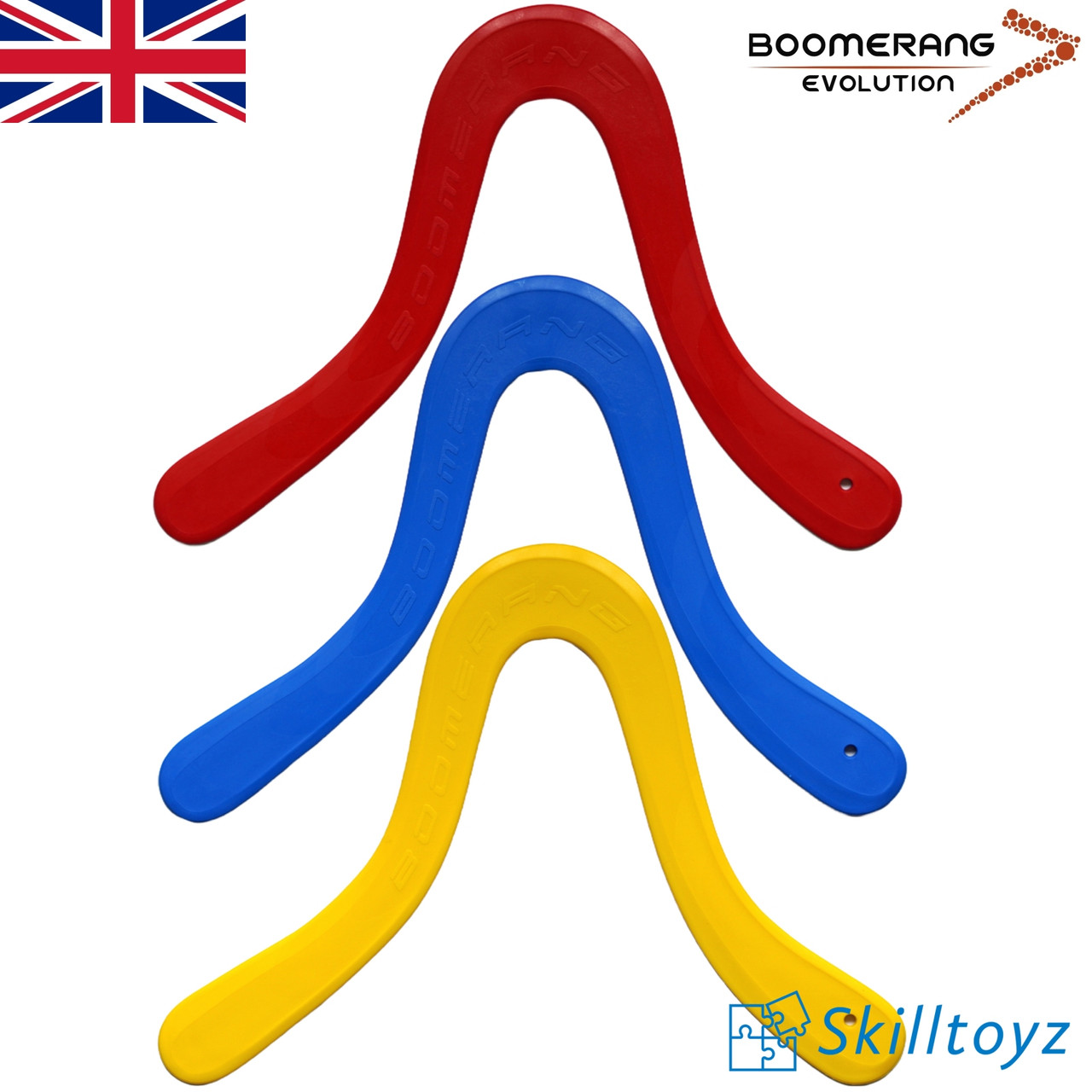 Boomerang Evolution Manu Polypro Red Right Handed - SkillToyz
