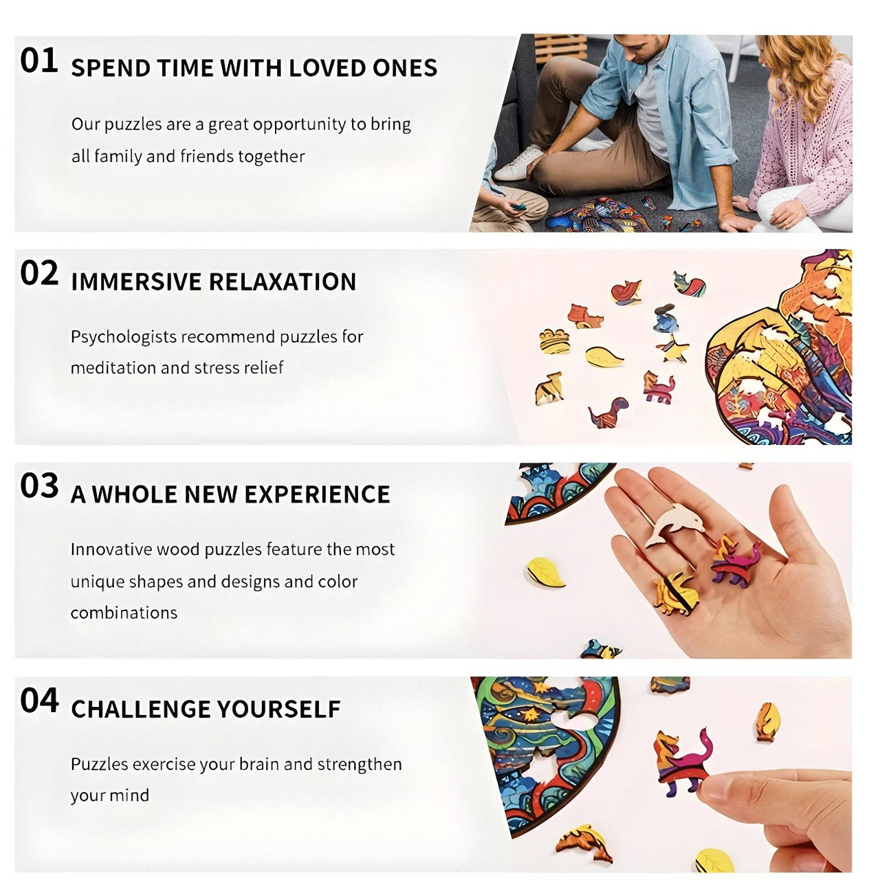 Wooden Jigsaw Puzzle Complex Large A3 Dragon - SkillToyz