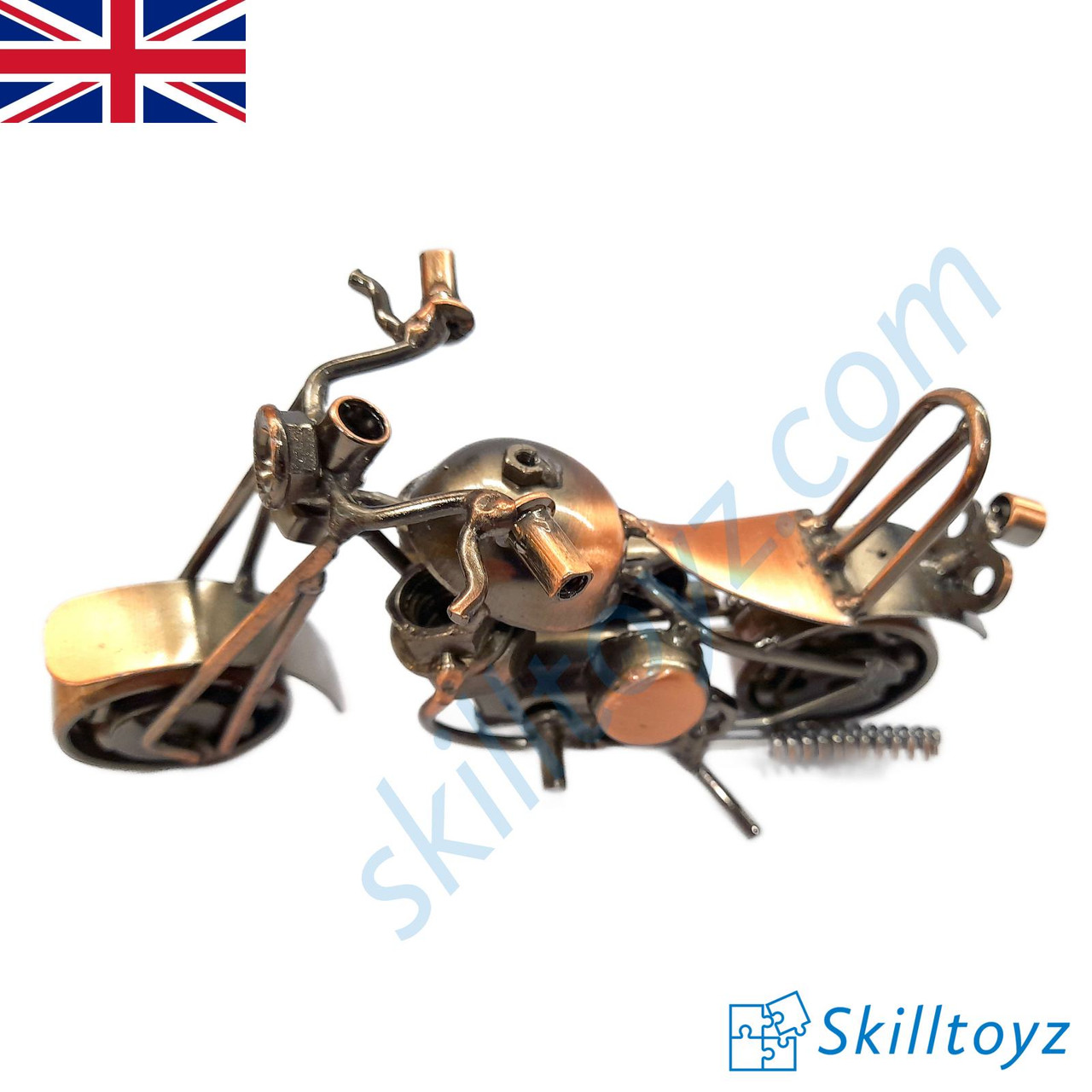 Iron Art Motorcycle Model Desk Sculpture Copper Harley Design A1S ...