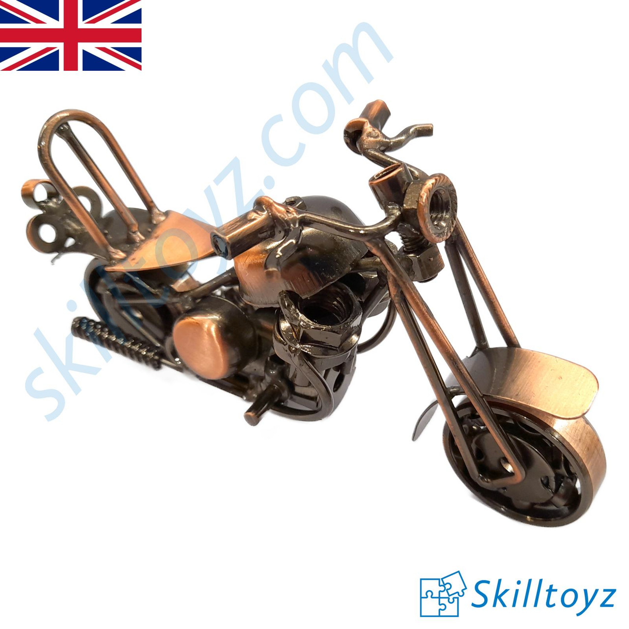 Iron Art Motorcycle Model Desk Sculpture Copper Harley Design A1S ...