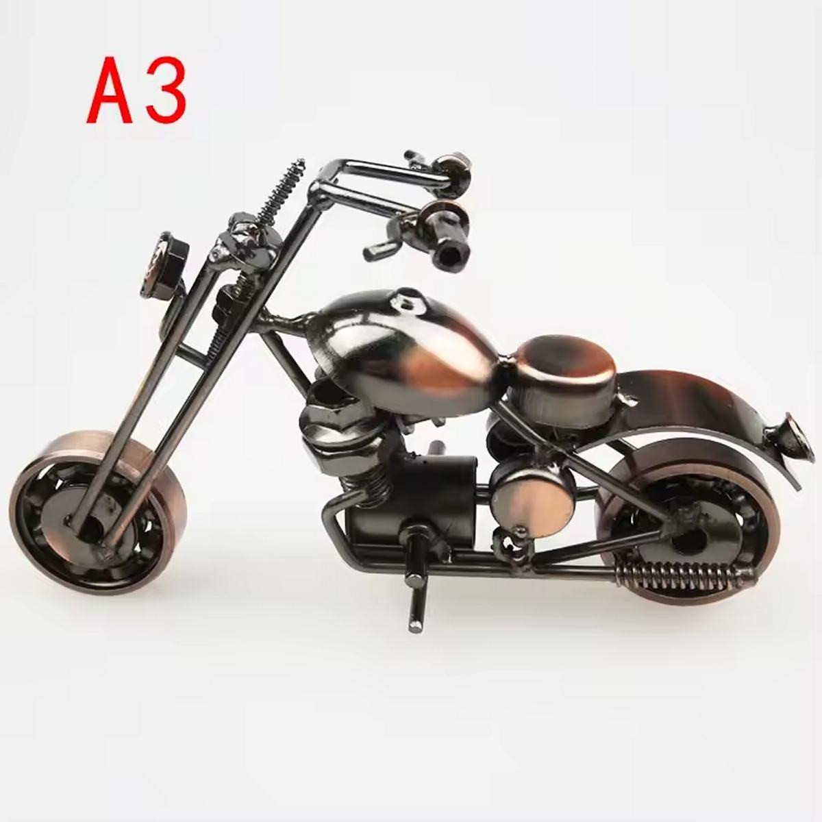 Iron Art Motorcycle Model Desk Sculpture Copper Low Rider Design A3 ...
