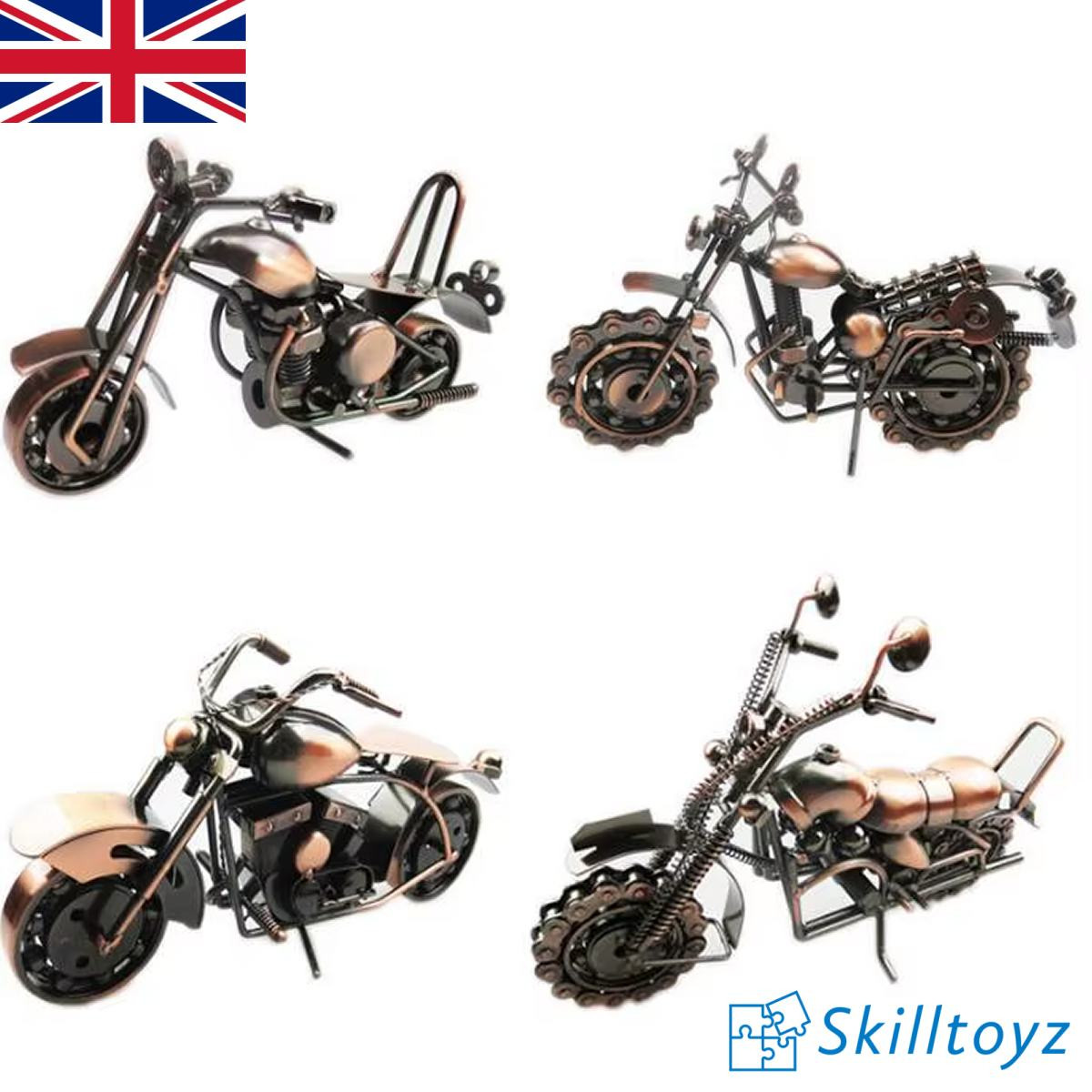 Iron Art Motorcycle Model Desk Sculpture Copper Chopper Design A1 ...